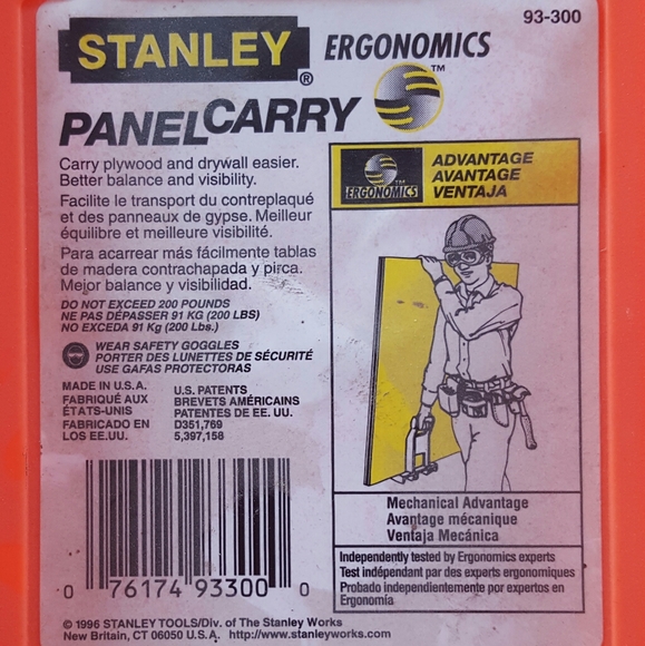 Other | Stanley Panel Carry Ergonomics Plywood Drywall | Poshmark